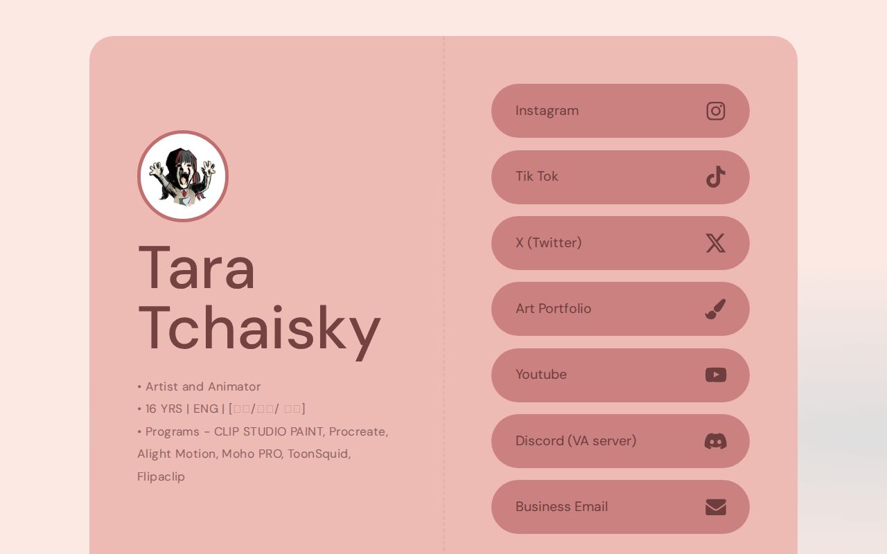 Tara Tchaisky's Carrd